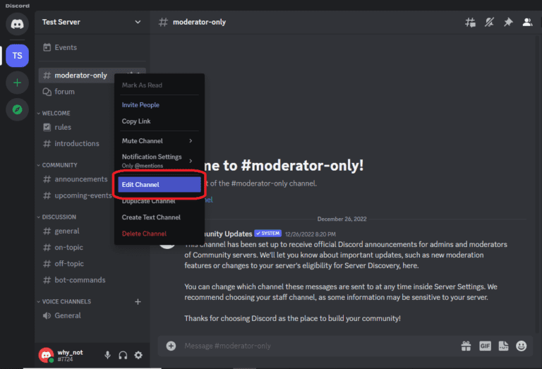 How to Lock a Channel on Discord