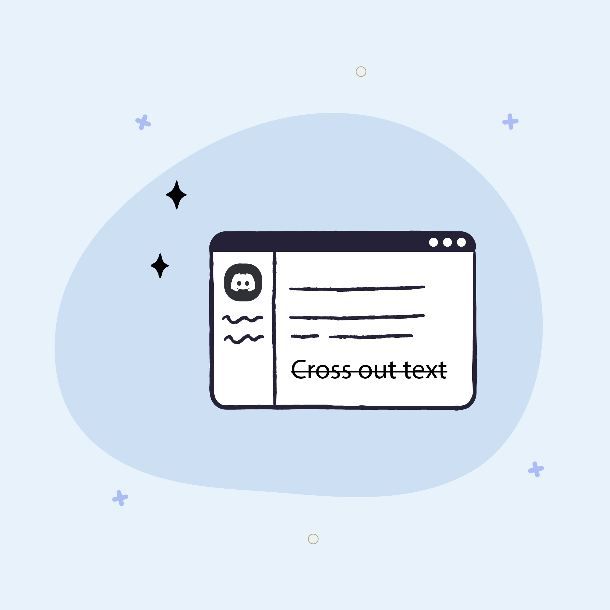 Vistoso Maglia Federale How To Cross Text In Discord Atrio Demolire Allinizio